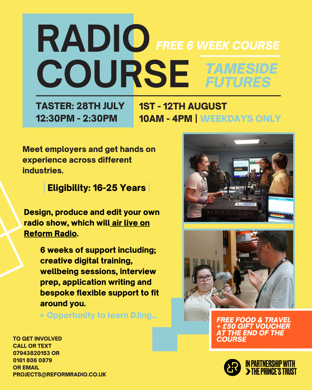RADIO COURSE: TAMESIDE FUTURES (FUNDED BY THE PRINCE’S TRUST) - Reform ...